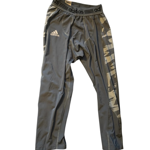 adidas | Pants | Adidas Gray Camouflage Compression Leggings | Poshmark